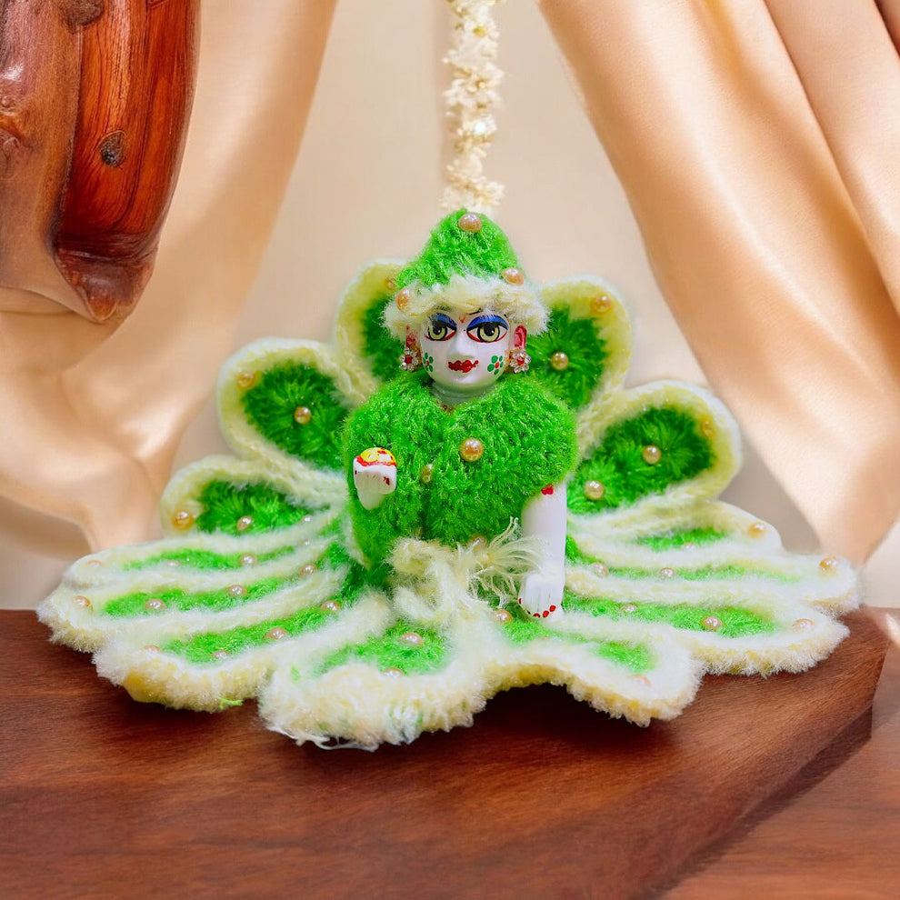 Woolen Laddu Gopal Ji Poshak by Kiroshia SP-W15 – Shriposhak.in